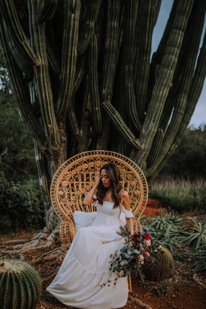 Boho Bridal Session in Honolulu Hawaii | Anela Benavides Photography