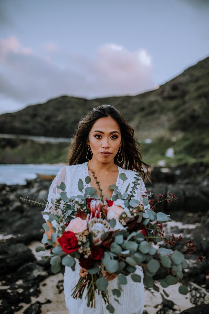 Boho Bridal Session in Honolulu Hawaii | Anela Benavides Photography